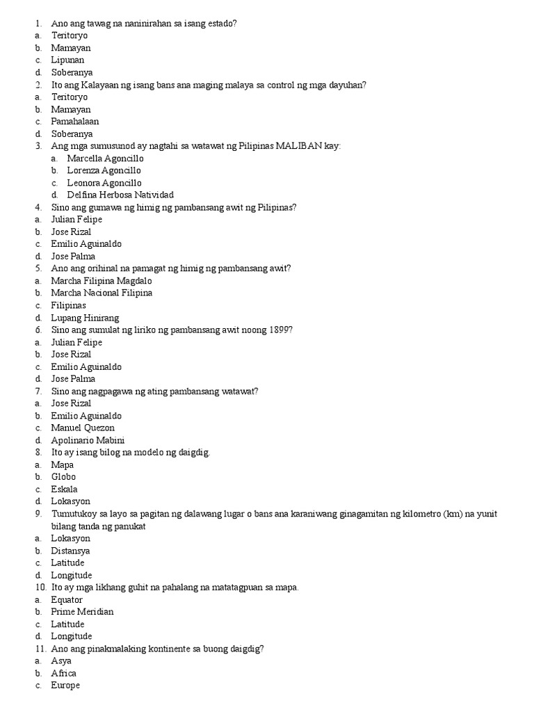 Grade 4 Quiz | PDF