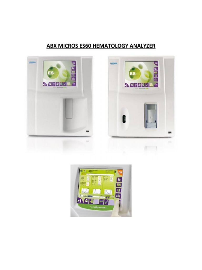 Abx Micros Es60 Hematology Analyzer | PDF | Computing | Computer ...