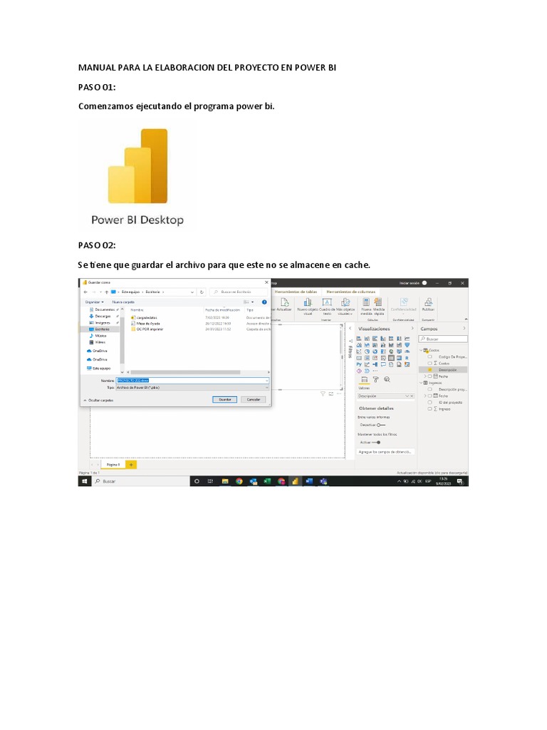 Manual para La Elaboracion Del Proyecto en Power Bi | PDF | Informática Manual para La Elaboracion Del Proyecto en Power Bi | PDF | Informática