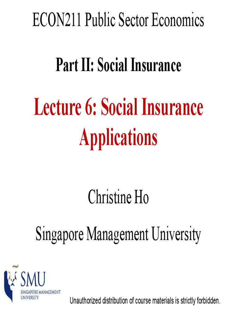 Lecture 06 Slides With Answers | PDF | Insurance | Social Security ...