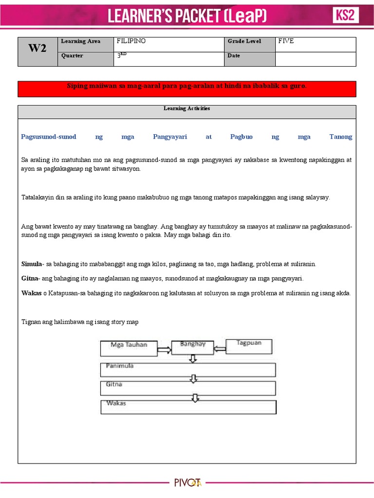 KS2 Filipino 5 Q3 Week 2 Lecture | PDF