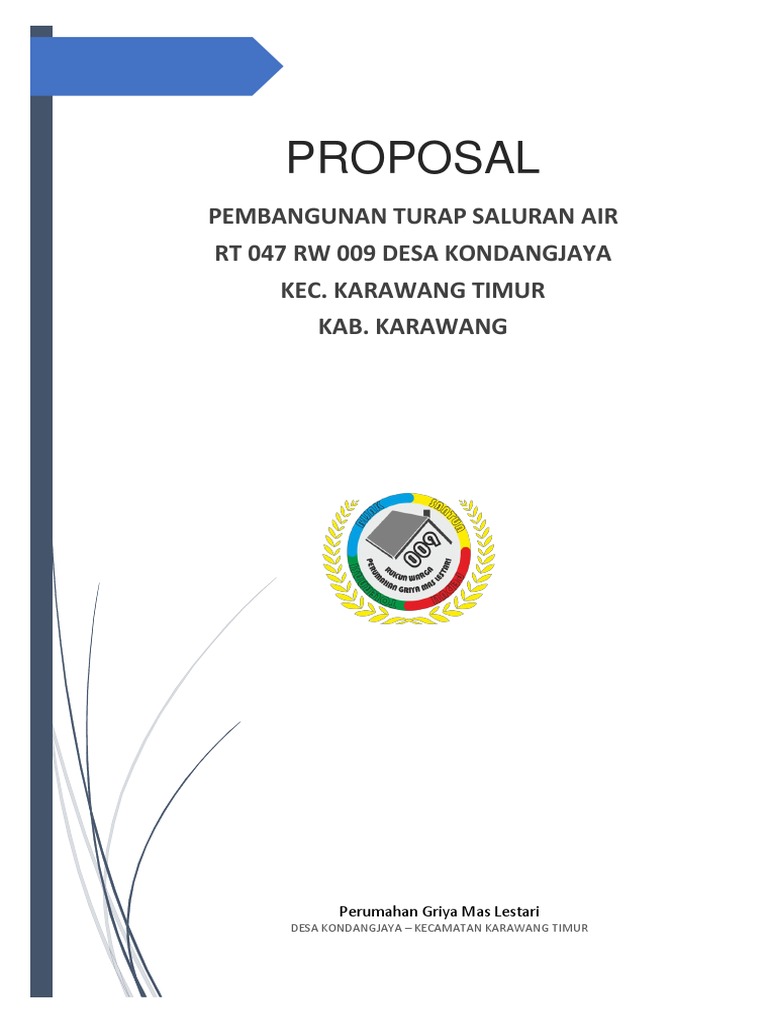 00 Proposal PengajuanTurap RT 047 | PDF