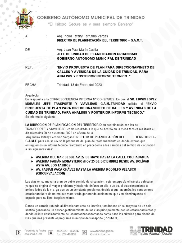 Solicitud de Perfil Obras Publicas | PDF | Calle | Transporte