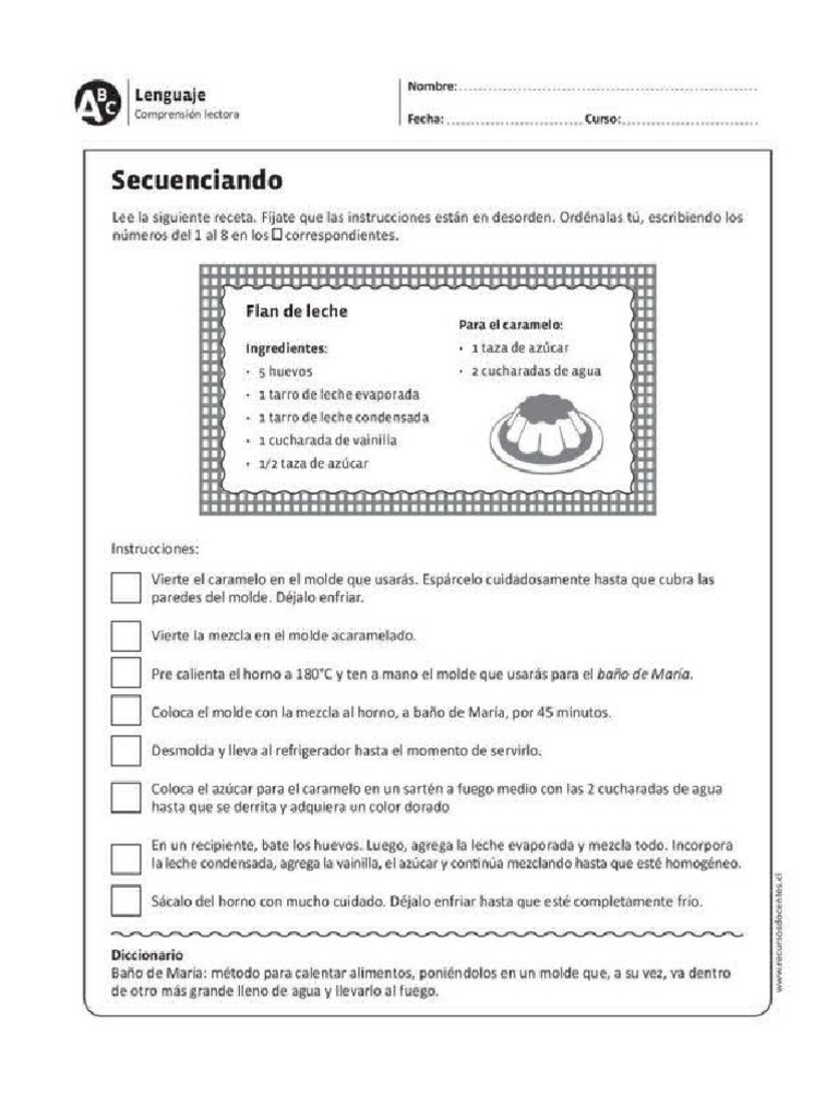 Actividades La Receta | PDF