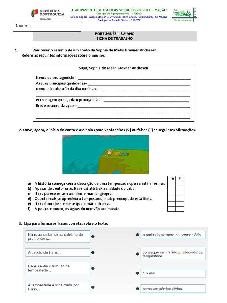 Compreendendo o conto "Saga | PDF | Linguística