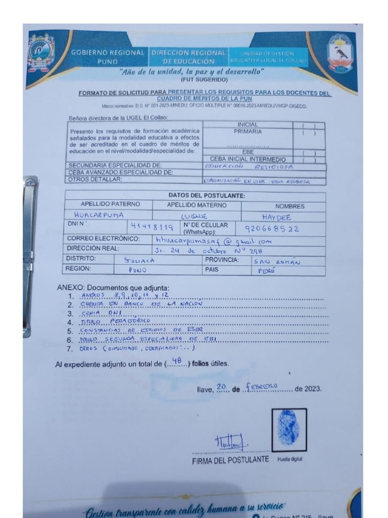 Fut Ugel Collao - Ilave | PDF