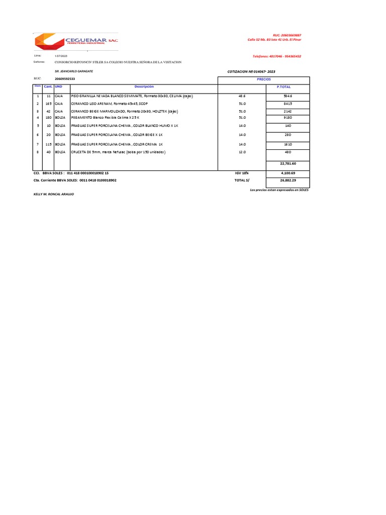 Cot. Ripconciv Stiler-Escuelas Bicentenario N 140067-2023i.e Nuestra Señorade La Asunción | PDF