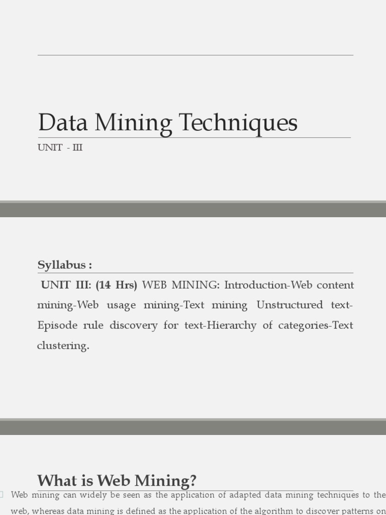 Web Mining Techniques and Applications | PDF | World Wide Web | Internet & Web
