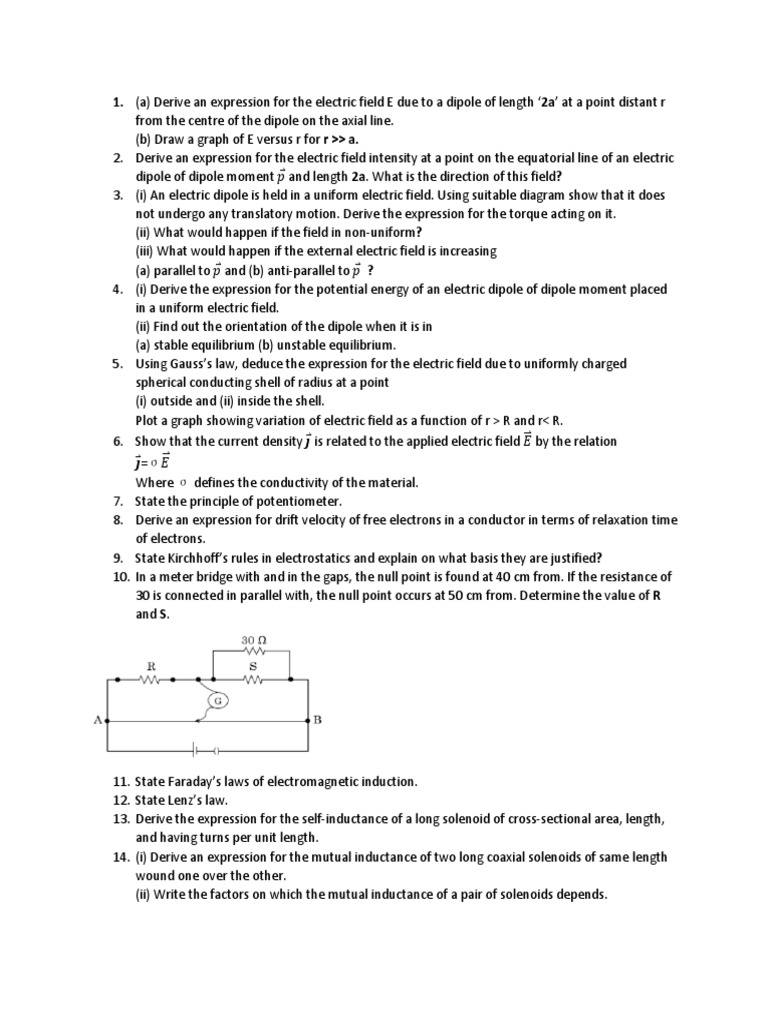 Test-4 (Complete Electromagnetism) | PDF | Magnetic Field | Inductance
