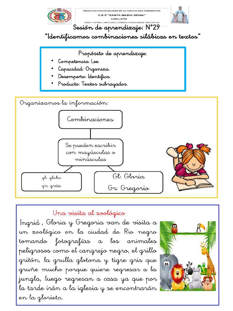 1ero Comu- Fichas Sesion 29 - IV Unidad | PDF