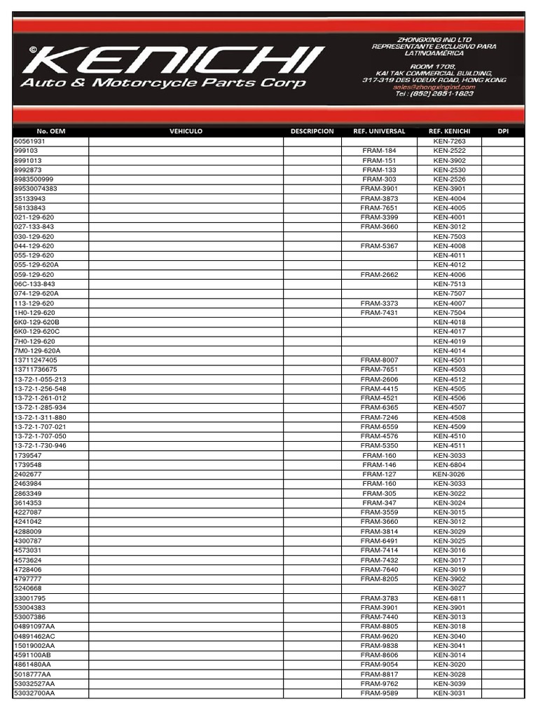 Air Filters Catalogue - ES | PDF