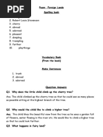 Class 4 ICSE Sample Paper | PDF | Grammar | Linguistics