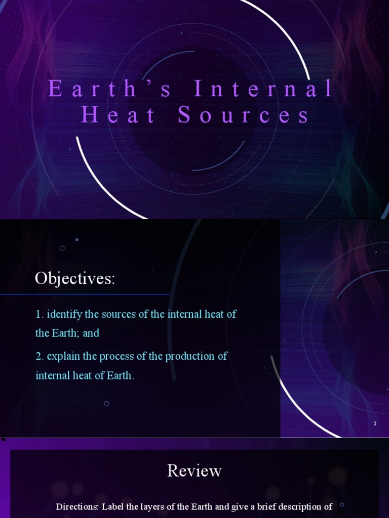 Earth Science Q2 W1 L2 Earths Internal Heat Sources | PDF | Earth ...