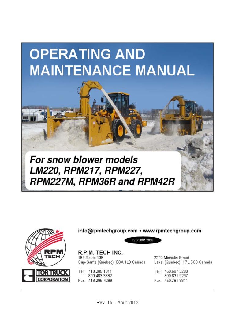 RPM Tech LM220 Service Maual S09-S03-S14-S21-S23-S26-OMA Rev 15 | PDF ...