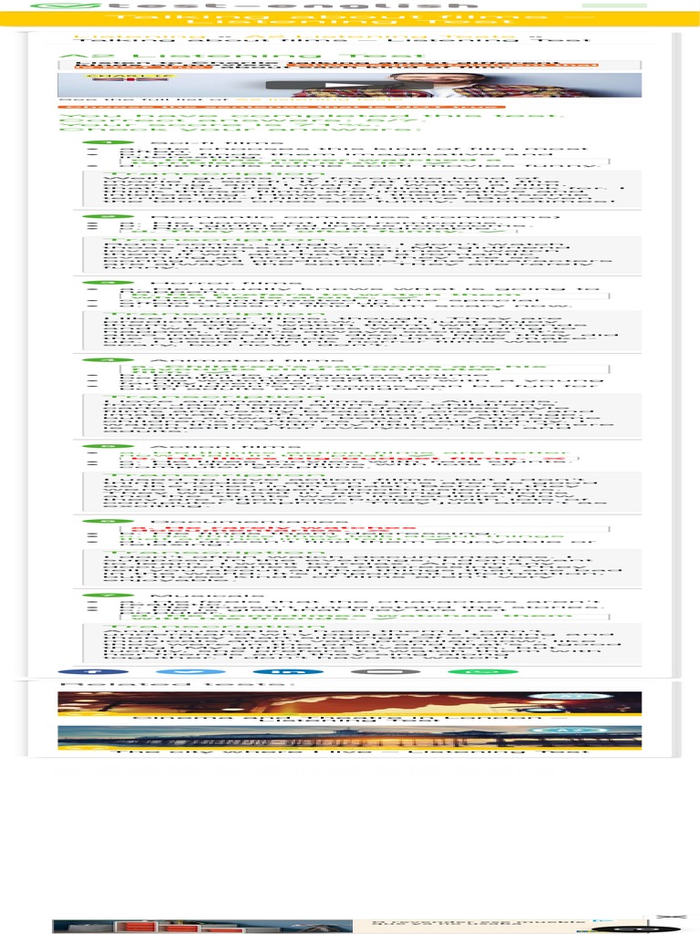 Test English - Prepare For Your English Exam | PDF | Animation