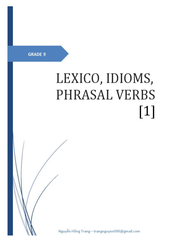 CHAPTER 1 - Lexico Idioms Phrasal Verbs | PDF