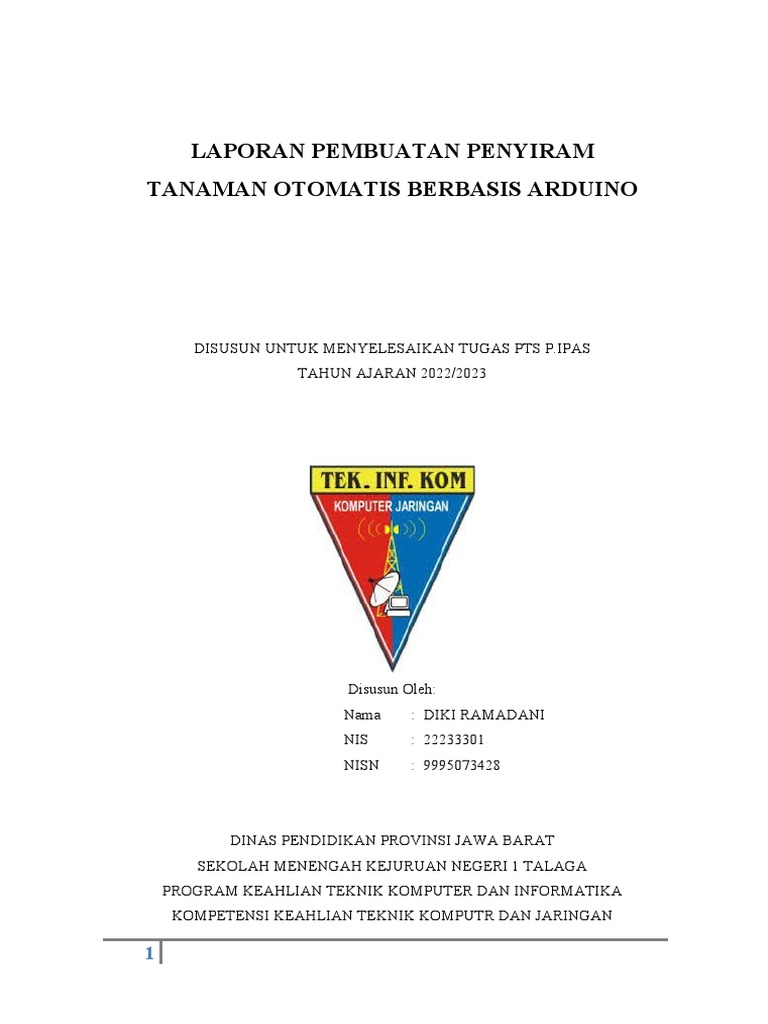 Contoh laporan pkl | PDF