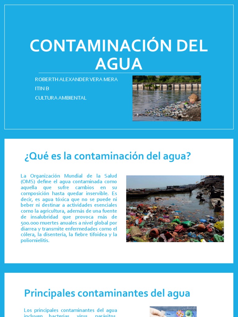 Contaminación del Agua: Causas y Efectos | PDF | La contaminación del ...