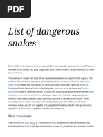 Snake Venom LD-50 Reference Chart | PDF | Venomous Snakes | Reptile