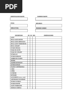 Check List Inspeccion Payloader | PDF | Fabricantes de vehículos de ...