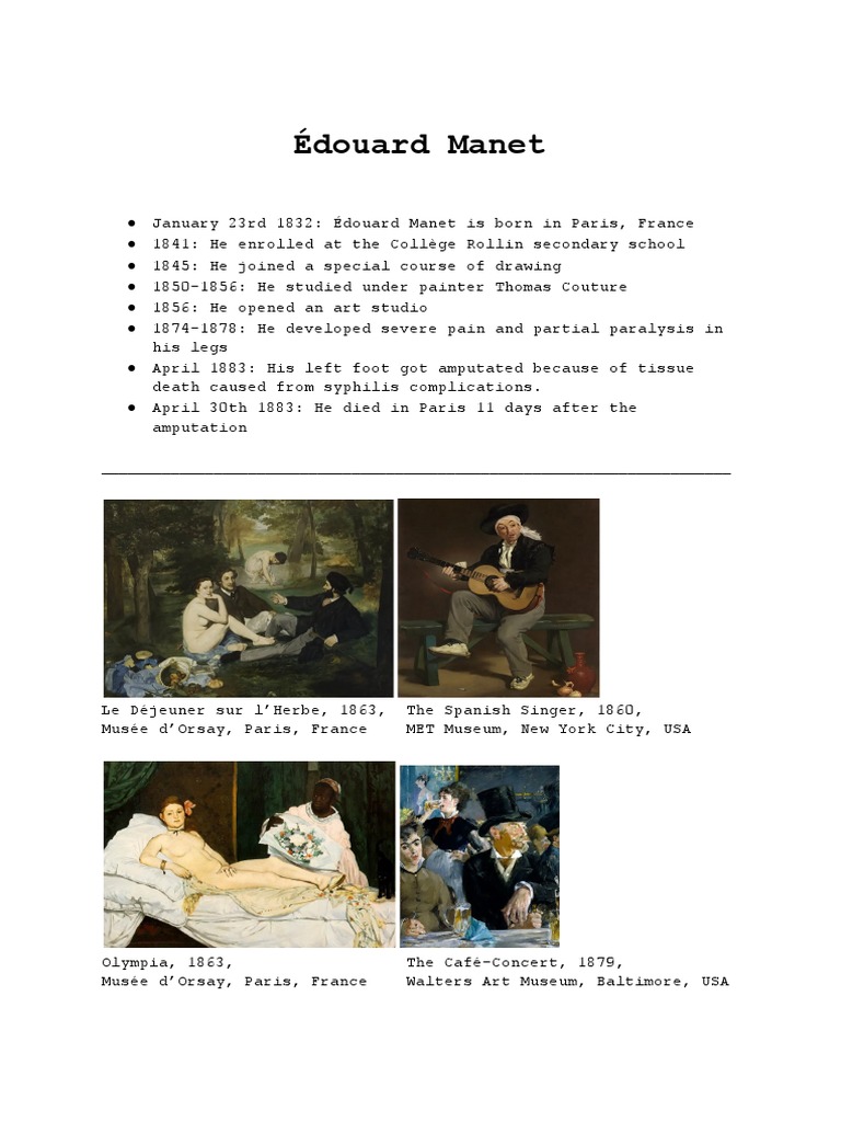 Édouard Manet | PDF