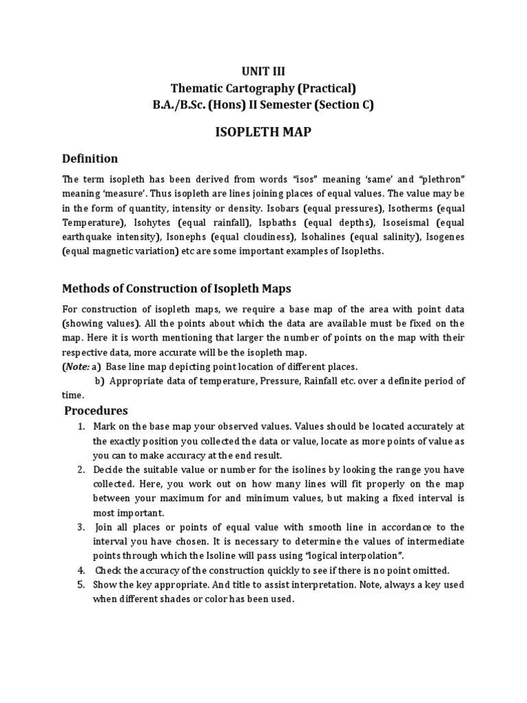 Understanding Isopleth Maps in Geography | PDF | Finance & Money ...