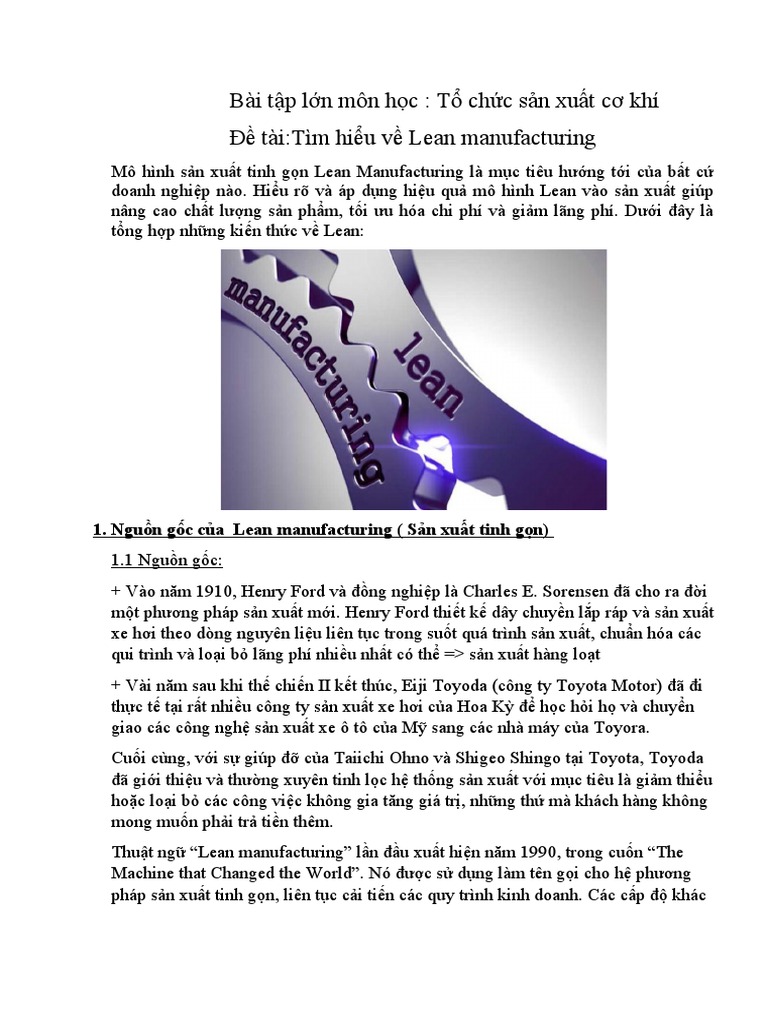 Lean Manufacturing | PDF
