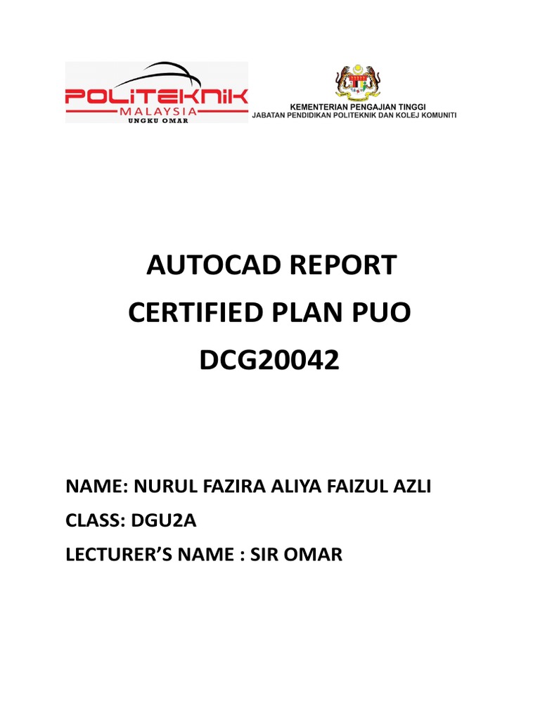 Autocad Report | PDF | Auto Cad | 3 D Computer Graphics
