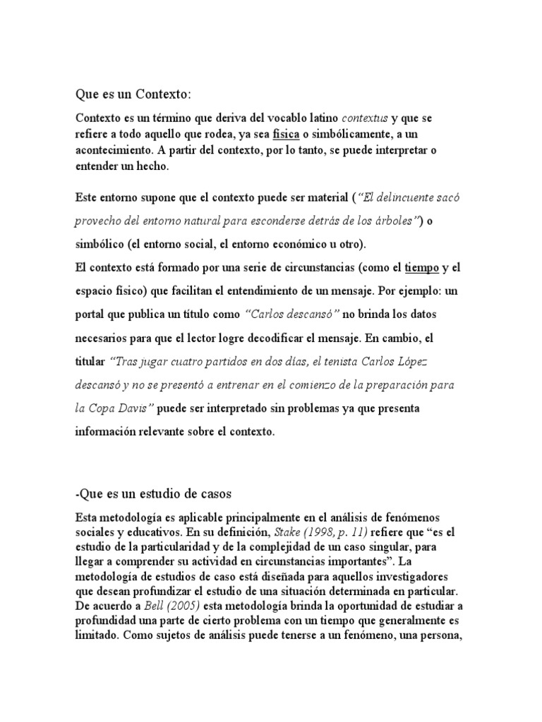 Actividad 1 Estudio de Casos | PDF | Caso de estudio | Science