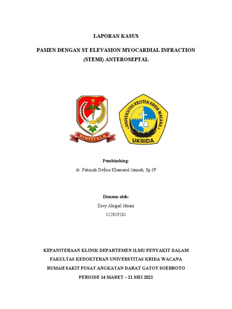 Kasus STEMI Anteroseptal pada Pasien 48 Tahun | PDF