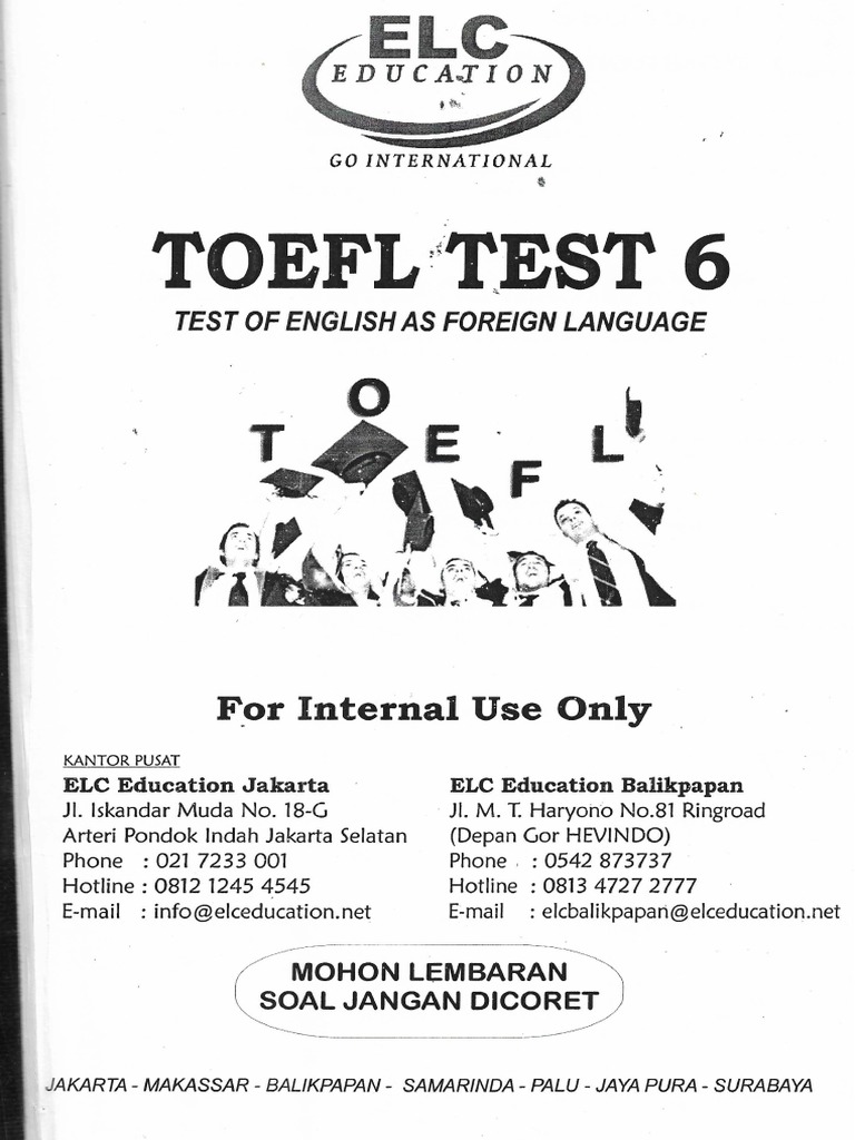 TOEFL 6 Test Book | PDF