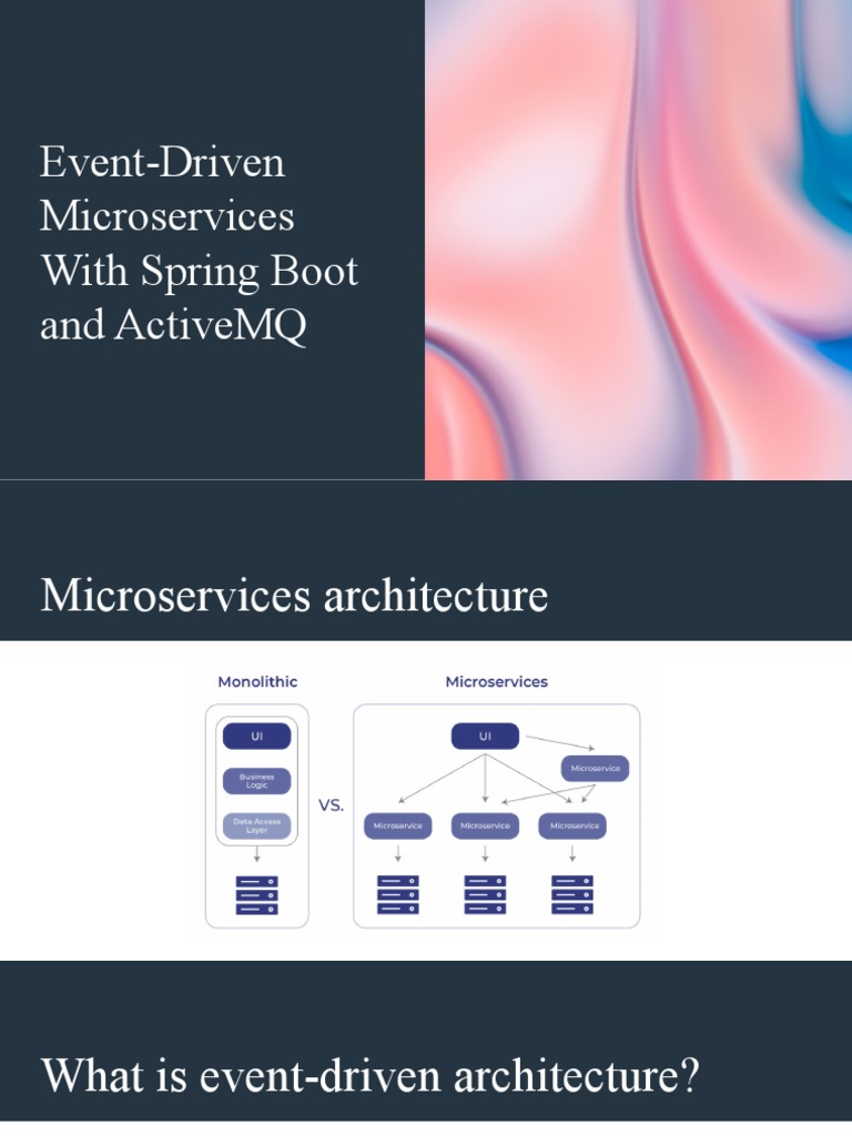 Event-Driven Microservices With Spring Boot and Activemq | Download Free PDF | Software ...