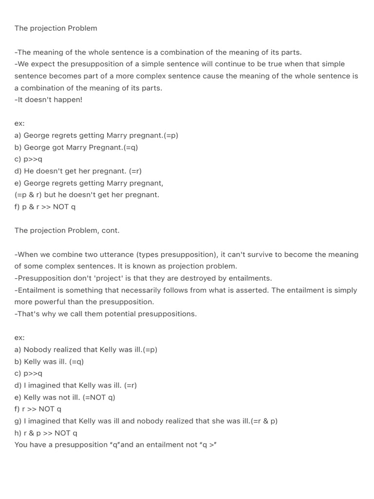 The Projection Problem | PDF