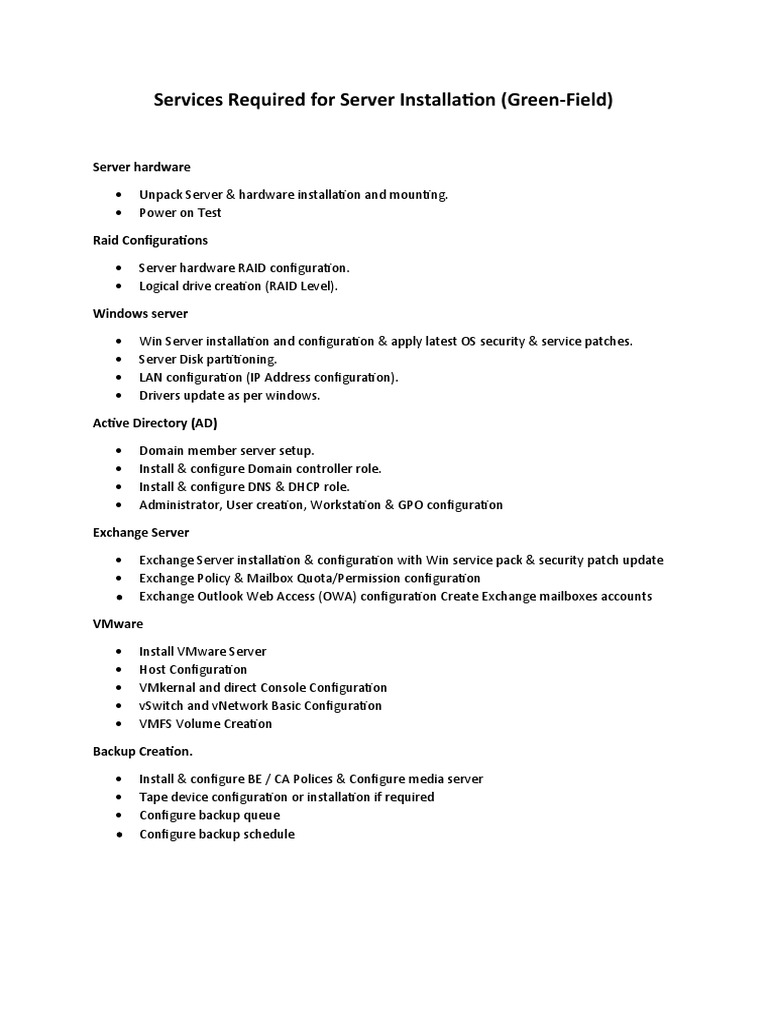 Server Installation Services Overview Pdf Backup Active Directory 1701