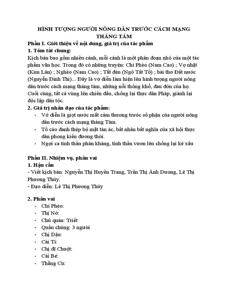 Hình Tư NG Ngư I Nông D N Trư C Cách M NG Tháng Tám | PDF