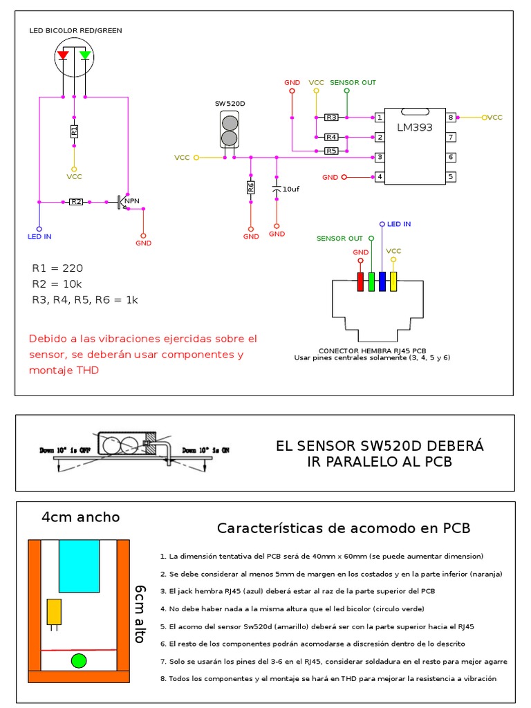 Esquemático Sensor de Vibración | PDF | Ingeniería Electrónica ...