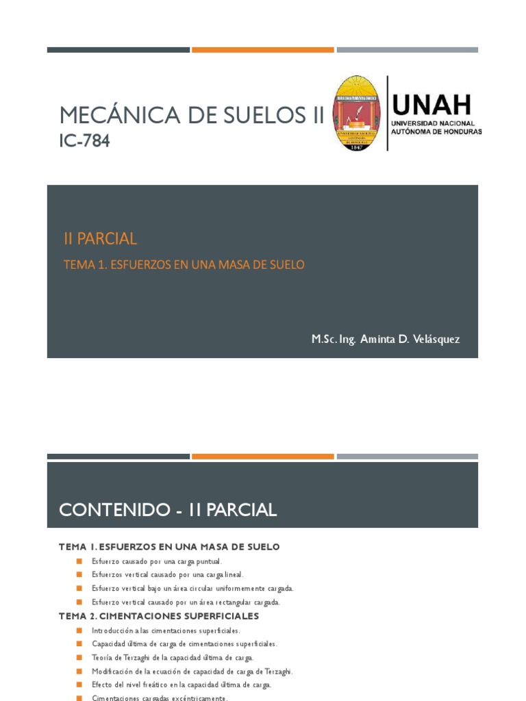 MSI - Esfuerzos en Una Masa de Suelo | PDF | Fundación (Ingeniería) | Elasticidad (Física)