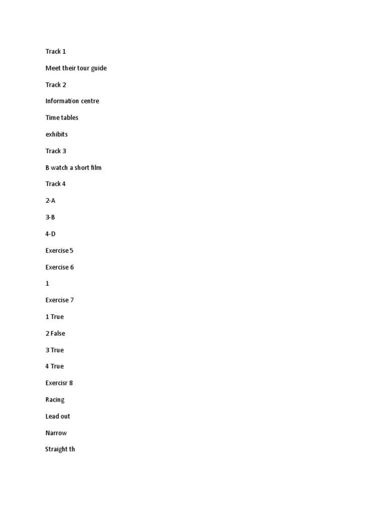 Tour Guide Information and Exercises | PDF | Teaching Methods ...