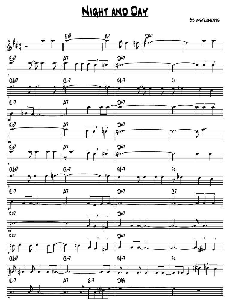 Night and Day - BB Instruments | PDF