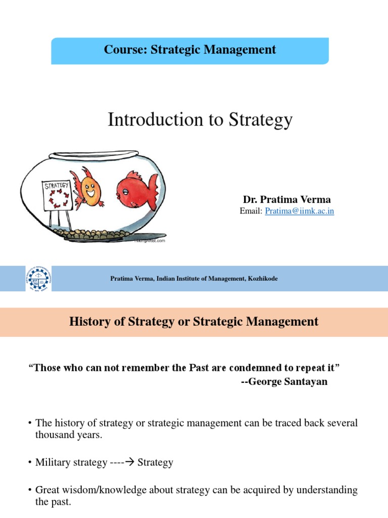 Lecture 1 Introduction To Strategy | PDF | Strategic Management ...