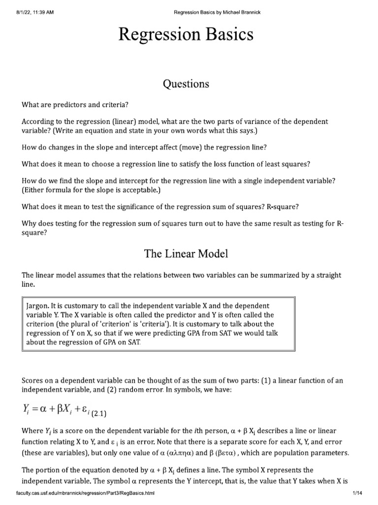 Linear Regression | PDF