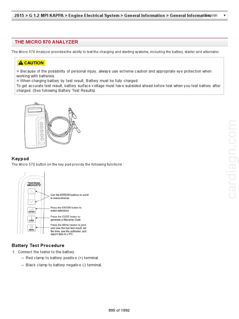 Micro 570 Analyzer Guide | PDF | Ignition System | Electrical Connector