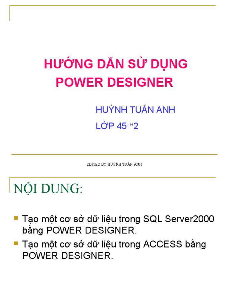 Power Designer | PDF