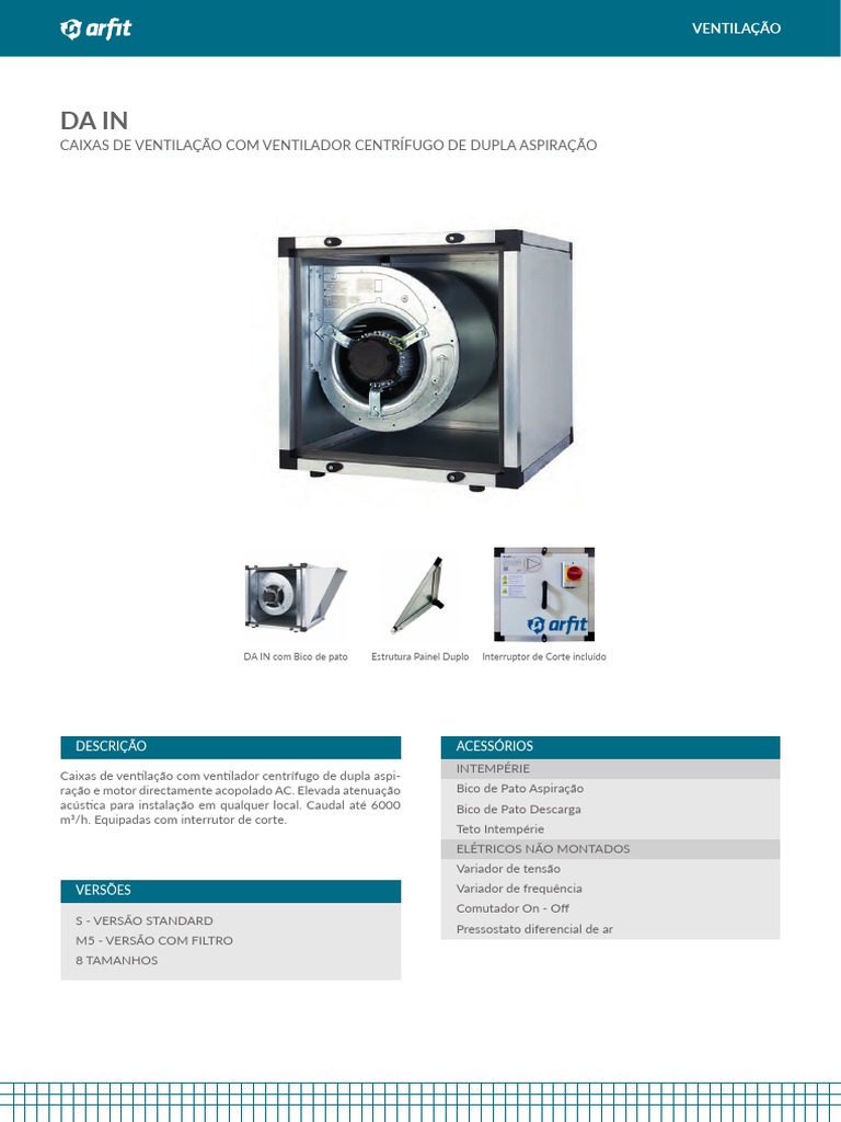 Arfit Caixas de Ventilação | PDF | Engenharia Mecânica | Quantidades ...