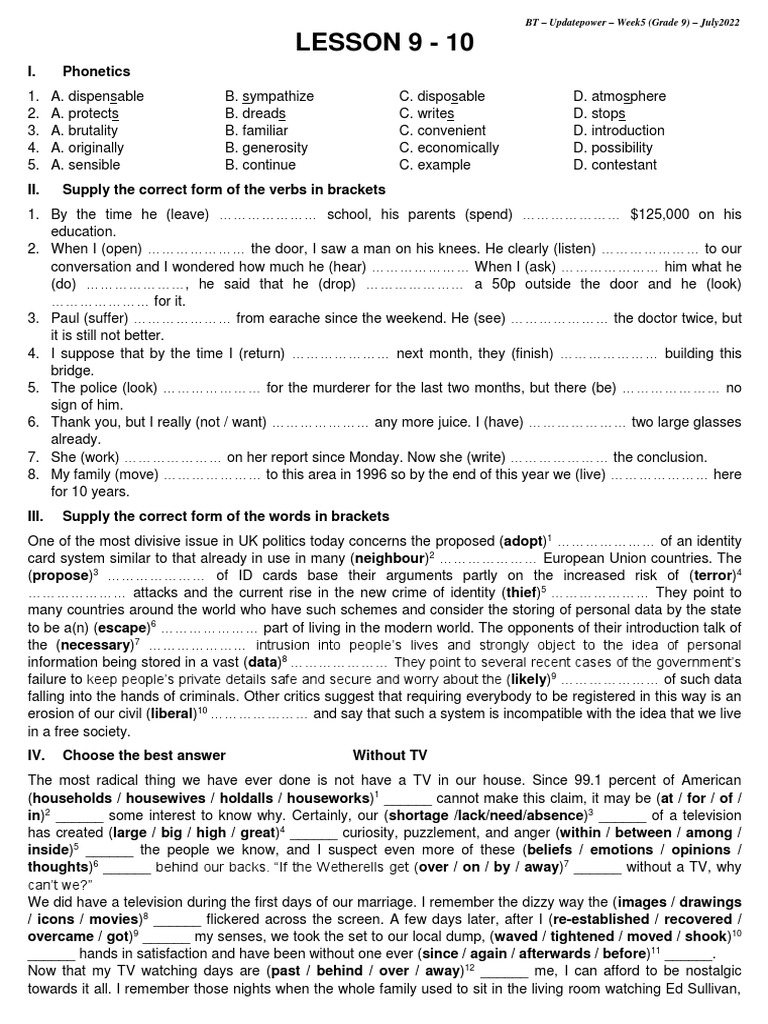 LESSON 9 - 10 (Grade 9) | PDF | Fifa World Cup
