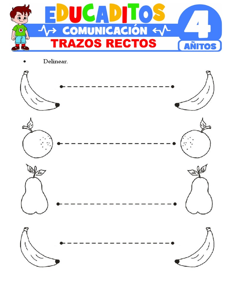 Actividades de Trazos para Preescolar | PDF