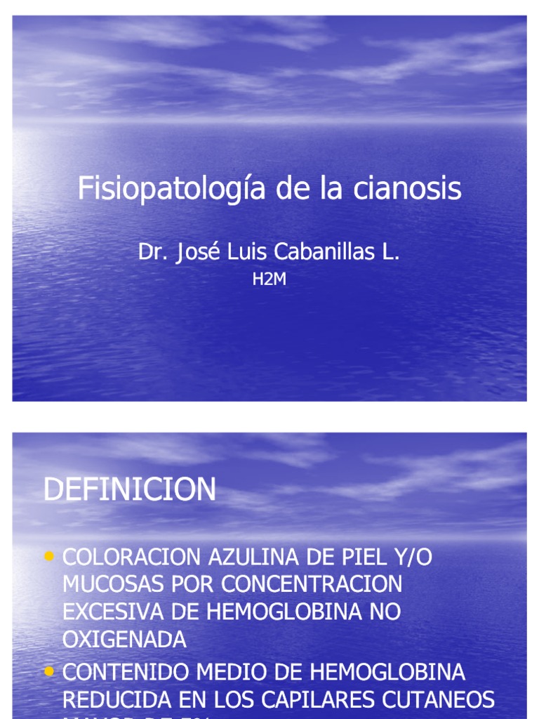 Fisiopatologia de La Cianosis 3 | PDF | Viajes y turismo | Ciencia y ...