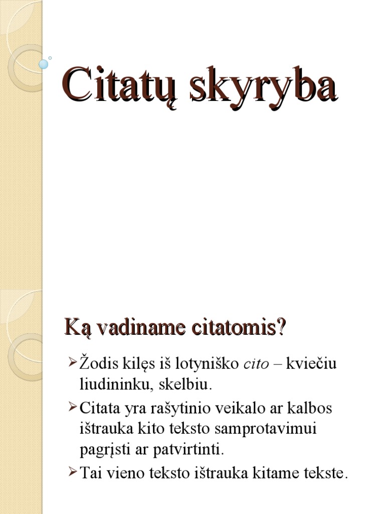Citatu Skyryba | PDF