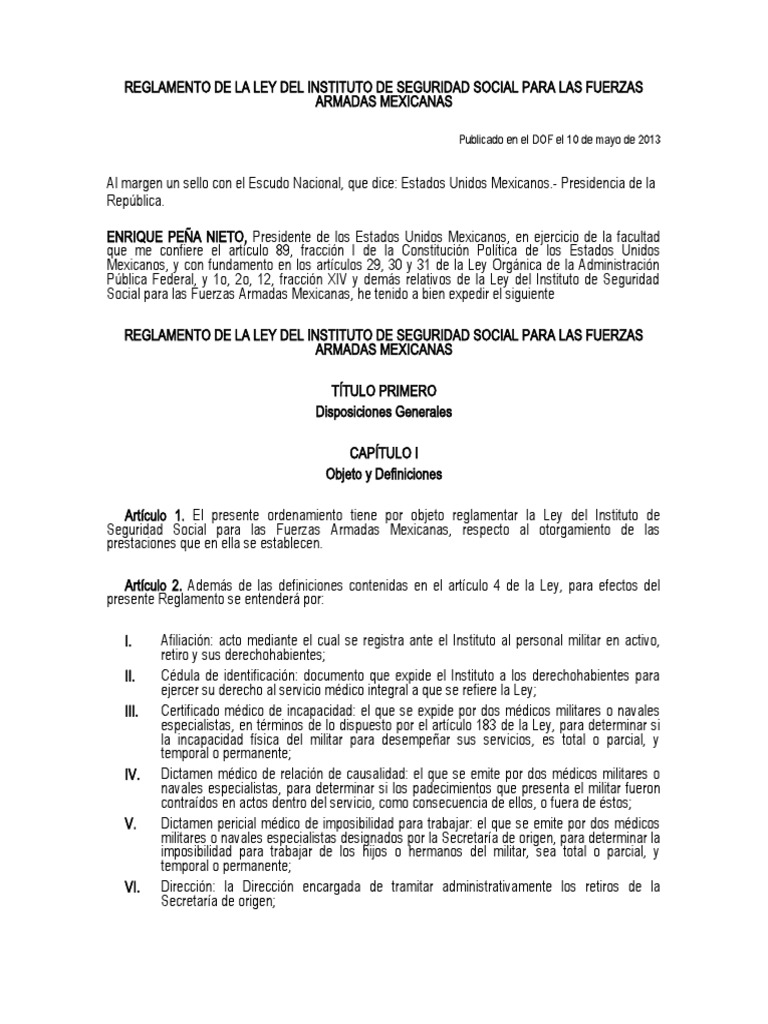 2 Rgmto. Ley Issfam 10 May. 2013 | PDF | Pagos | Pensión