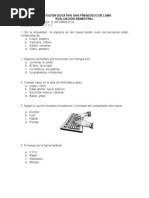 Evaluación de Informatica Grado Tercero 2017 | PDF | Herramientas ...